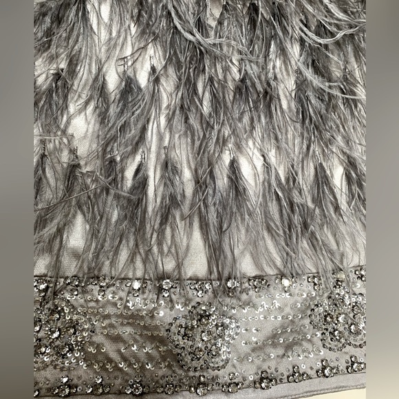 Sue Wong | Dresses | Sue Wong Silk Ombre Ostrich Feather Sequin Jewel ...